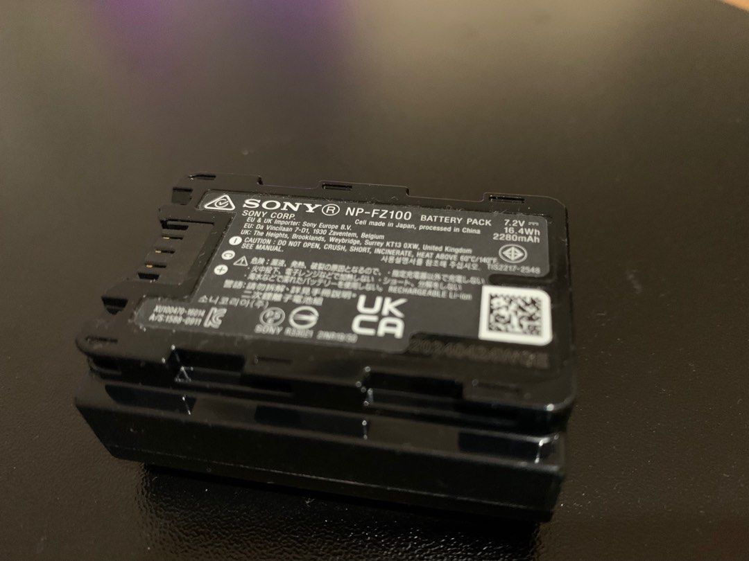 Sony NP-FZ100 Battery Charger A9... Charger+Battery, Photography ...