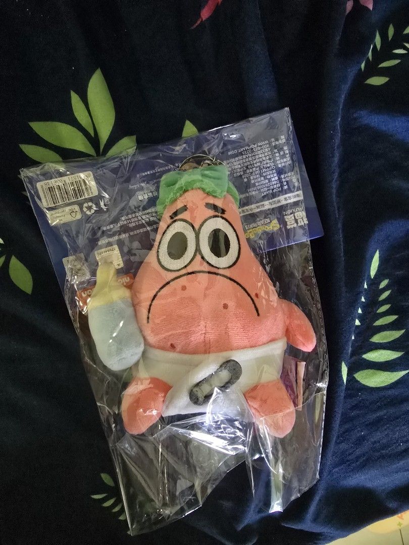 Spongebob Squarepants Patrick Star Plush Keychain, Hobbies & Toys, Toys ...