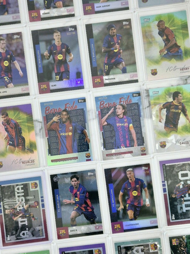 Topps Team Set FC Barcelona Season 2025/26 Numbered Cards Bundle ...