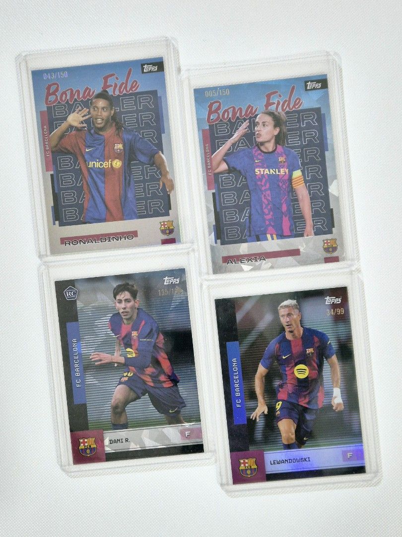 Topps Team Set FC Barcelona Season 2025/26 Numbered Cards Bundle ...