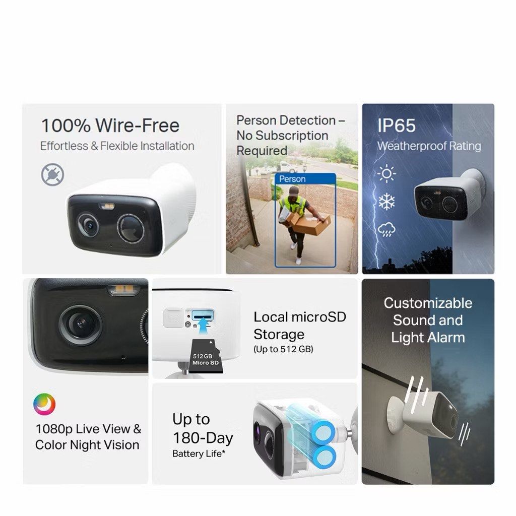 TP-Link Tapo C400 Smart Wire-Free Outdoor Camera, Furniture & Home ...