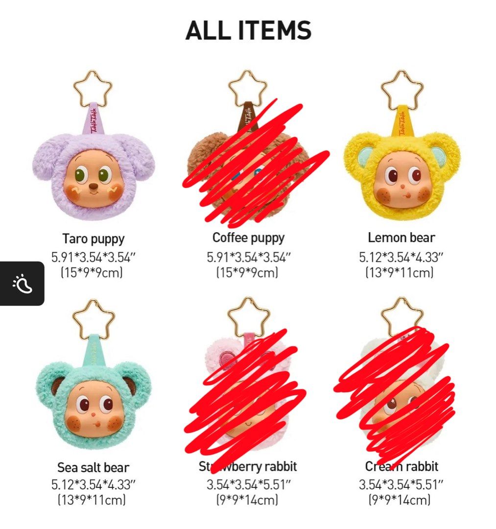 twinkle earphone bag pouch savour the moment - Taro Puppy, Lemon Bear ...