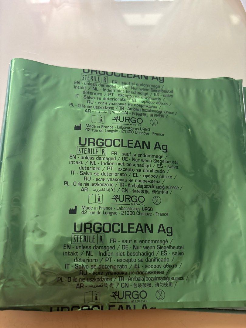 URGO Clean Ag Sterile Wound Dressing, Health & Nutrition, Medical ...