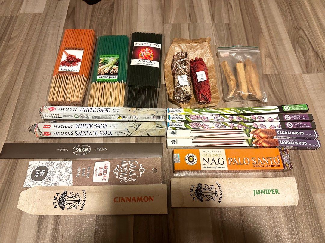 Variety Incense Sticks & Smudge Sticks (Palos Santo/Frankincense/White ...