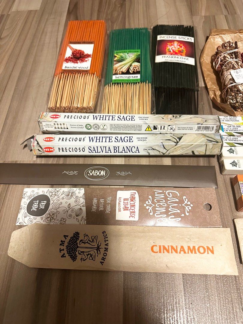 Variety Incense Sticks & Smudge Sticks (Palos Santo/Frankincense/White ...