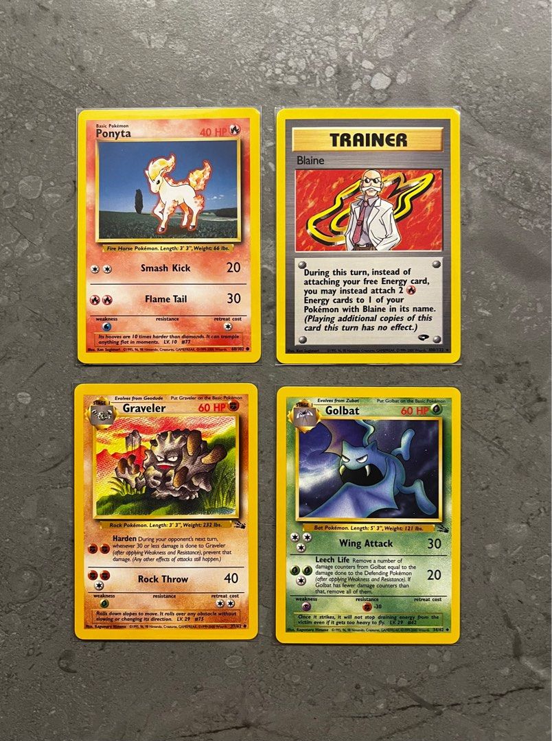 [1999-2000] Wizards of the Coast Vintage TCG Pokemon Cards, Hobbies ...