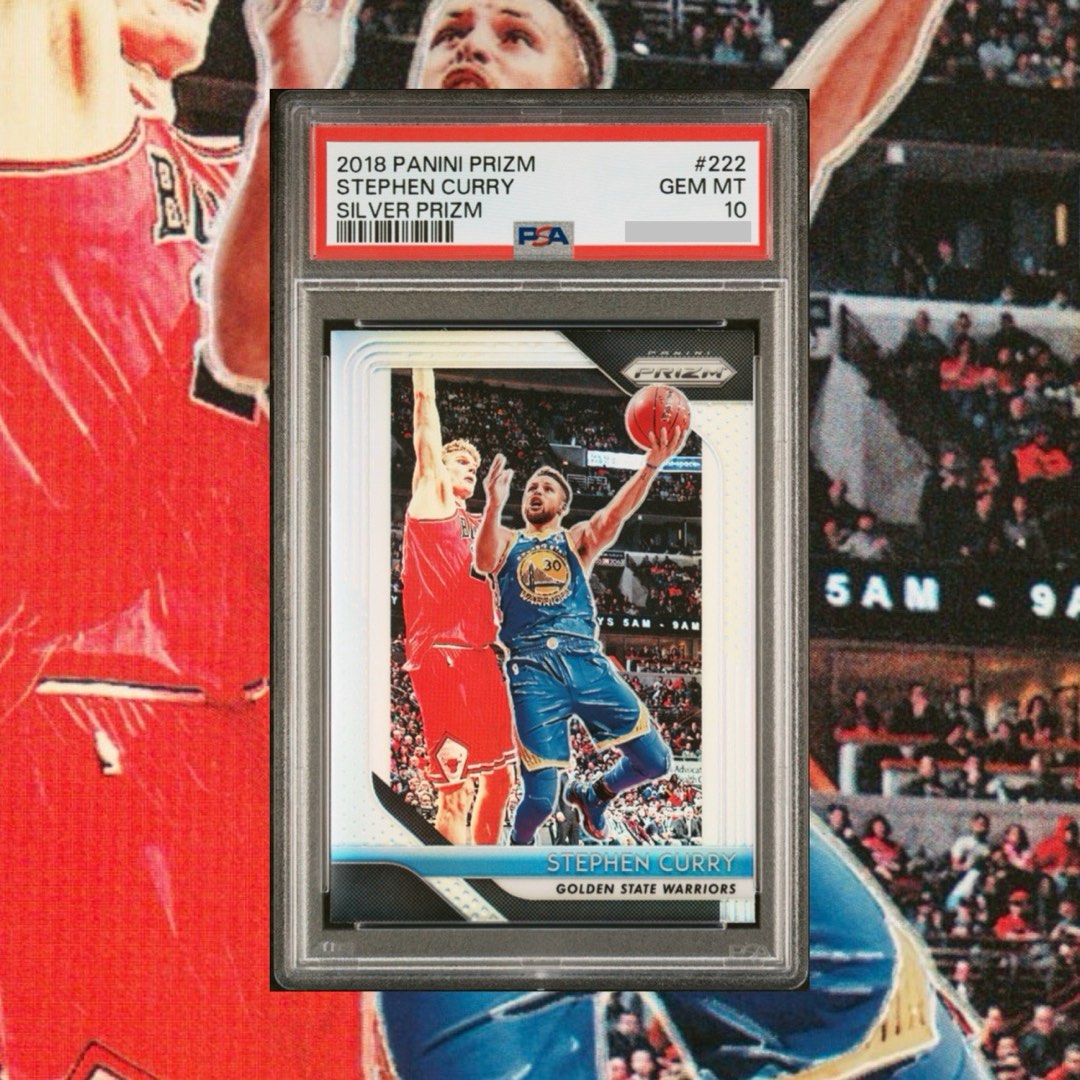 2018 Panini Prizm Stephen Curry Silver Prizm #222 PSA 10 Golden State ...