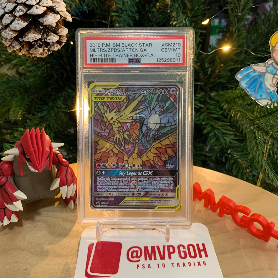 2019 Pokemon SM Black Star Promo Trinity Burn GX PSA 10, Hobbies & Toys ...