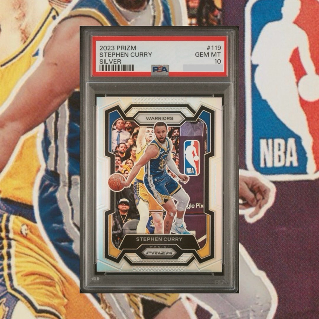 2023 Panini Prizm Stephen Curry Silver Prizm #119 PSA 10 POP 97 Golden ...