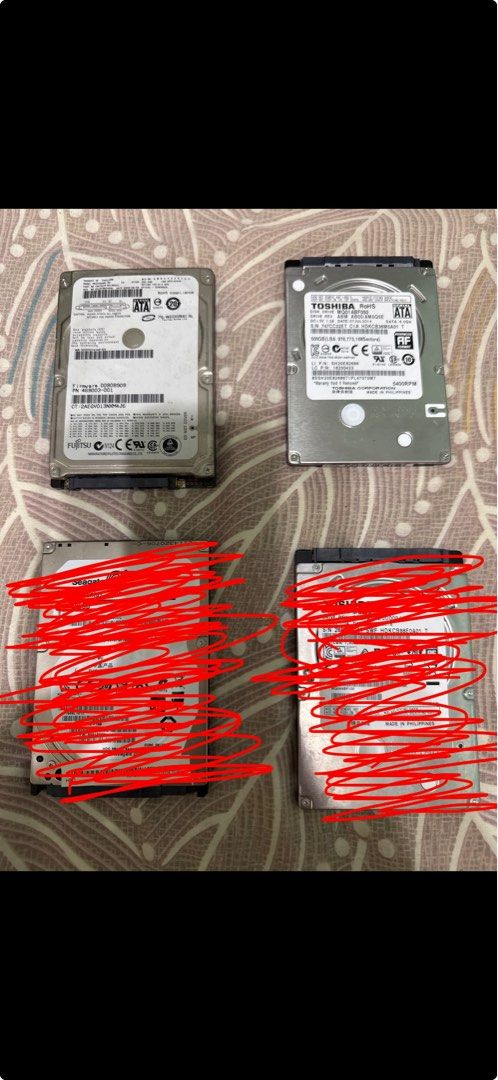 2.5" SATA HDD Toshiba 500GB, Fujitsu 320GB, Computers & Tech, Parts ...