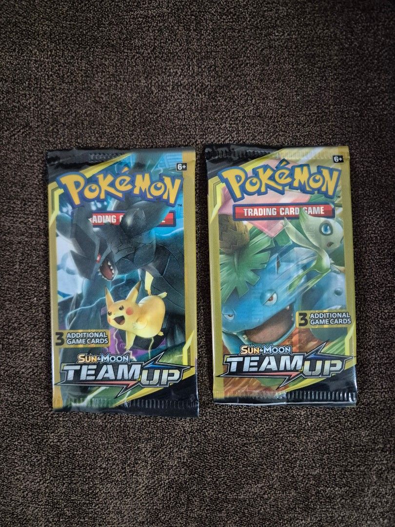 2x Pokemon TCG Sun & Moon Team Up Mini Booster Packs, Hobbies & Toys ...