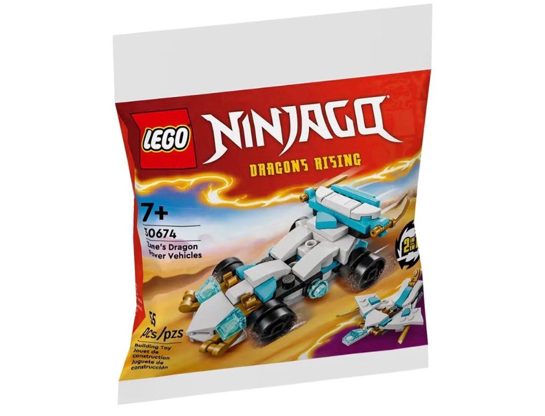 [1] LEGO 30674 NINJAGO Zane’s Dragon Power Vehicles Polybag (55 Pcs ...