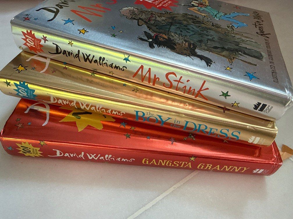 3 special edition books by David Williams (hard copy in color)-Mr Stink ...