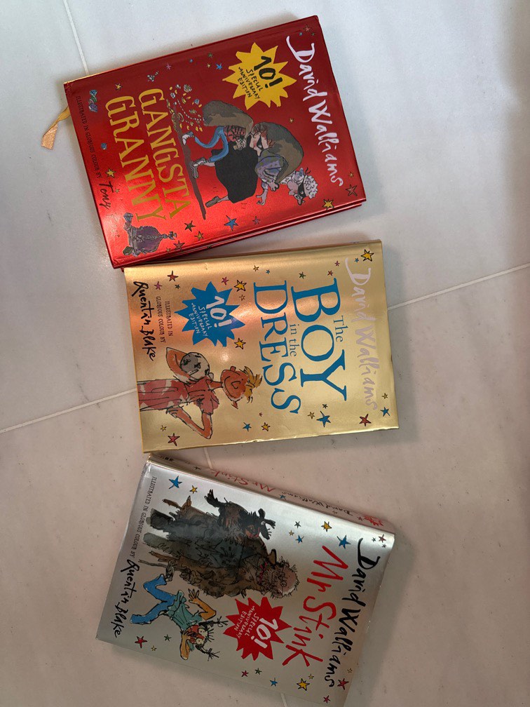 3 special edition books by David Williams (hard copy in color)-Mr Stink ...