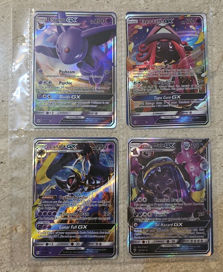 48 Pokemon GX Full Art Proxy Cards - Assorted, Hobbies & Toys, Toys ...