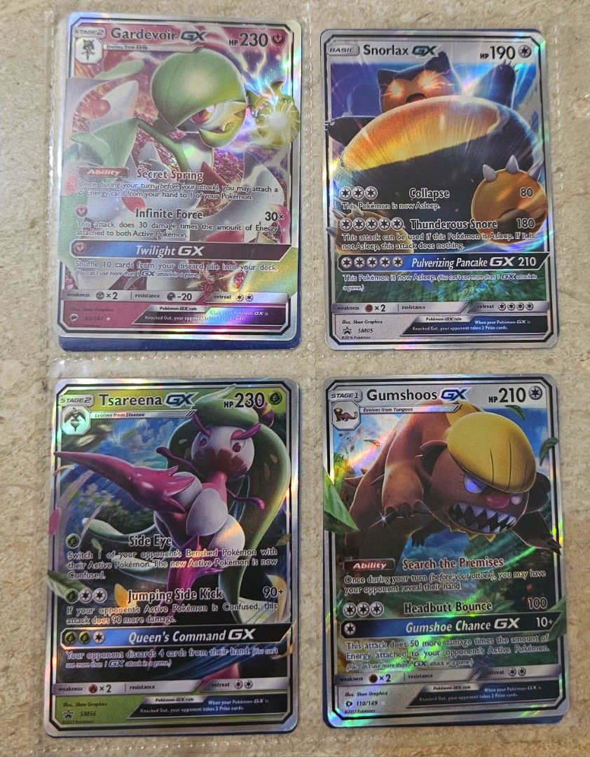 48 Pokemon GX Full Art Proxy Cards - Assorted, Hobbies & Toys, Toys ...