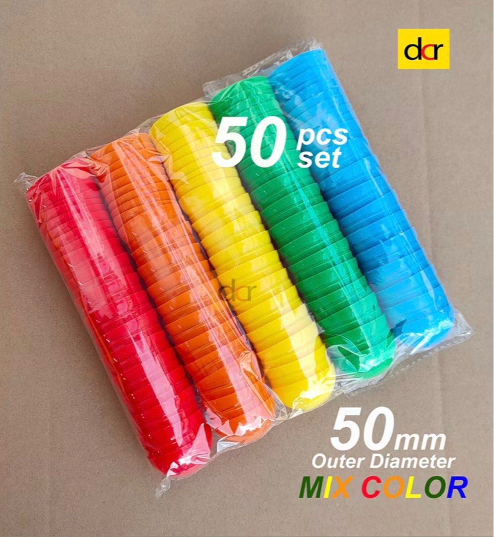 50mm 50 pieces Solid Color Mix Plastic Balls Lucky Draw, Hobbies & Toys ...