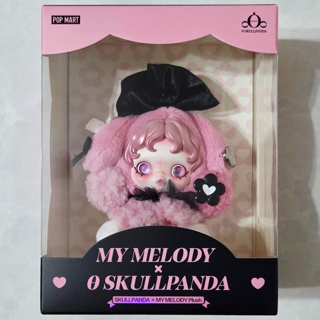 [$75 PAIR ONLY: My Melody & Kuromi] Popmart Skullpanda x Sanrio Plush ...