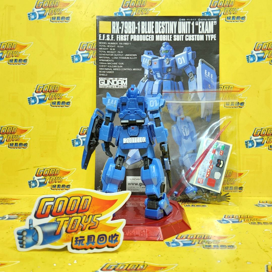 中古已砌 BANDAI HGUC HG 1/144 GUNDAM SIDE STORY THE BLUE DESTINY THE GUNDAM ...