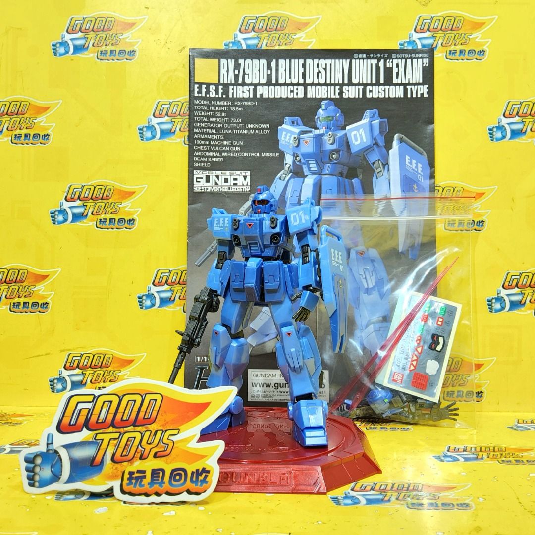 中古已砌 BANDAI HGUC HG 1/144 GUNDAM SIDE STORY THE BLUE DESTINY THE GUNDAM ...