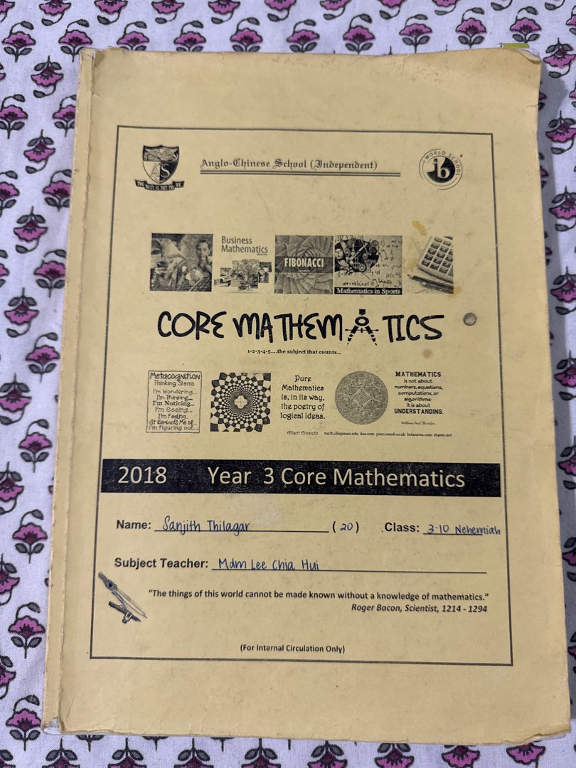 ACSI IP Sec 3 Core Mathematics Textbook, Hobbies & Toys, Books ...