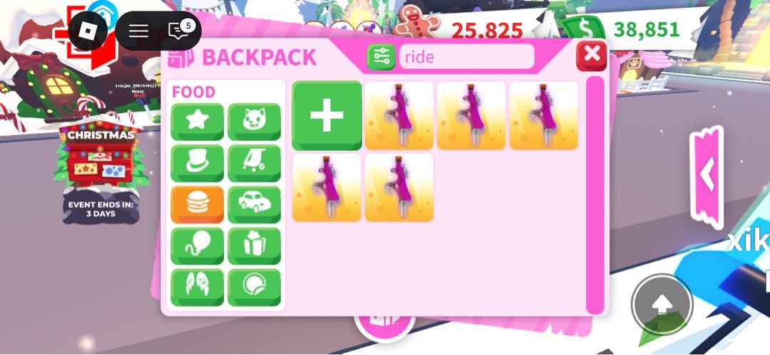 Adopt Me Ride/Fly Potions For Sale 🧸💕, Video Gaming, Gaming Accessories ...