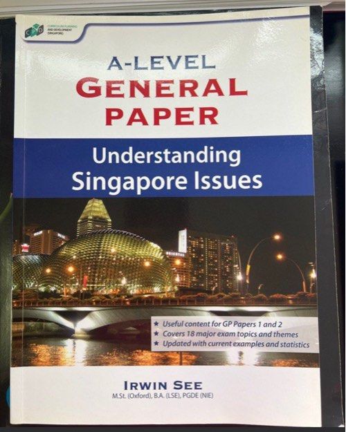 A-Level General Paper: Understanding Singapore Issues, Hobbies & Toys ...