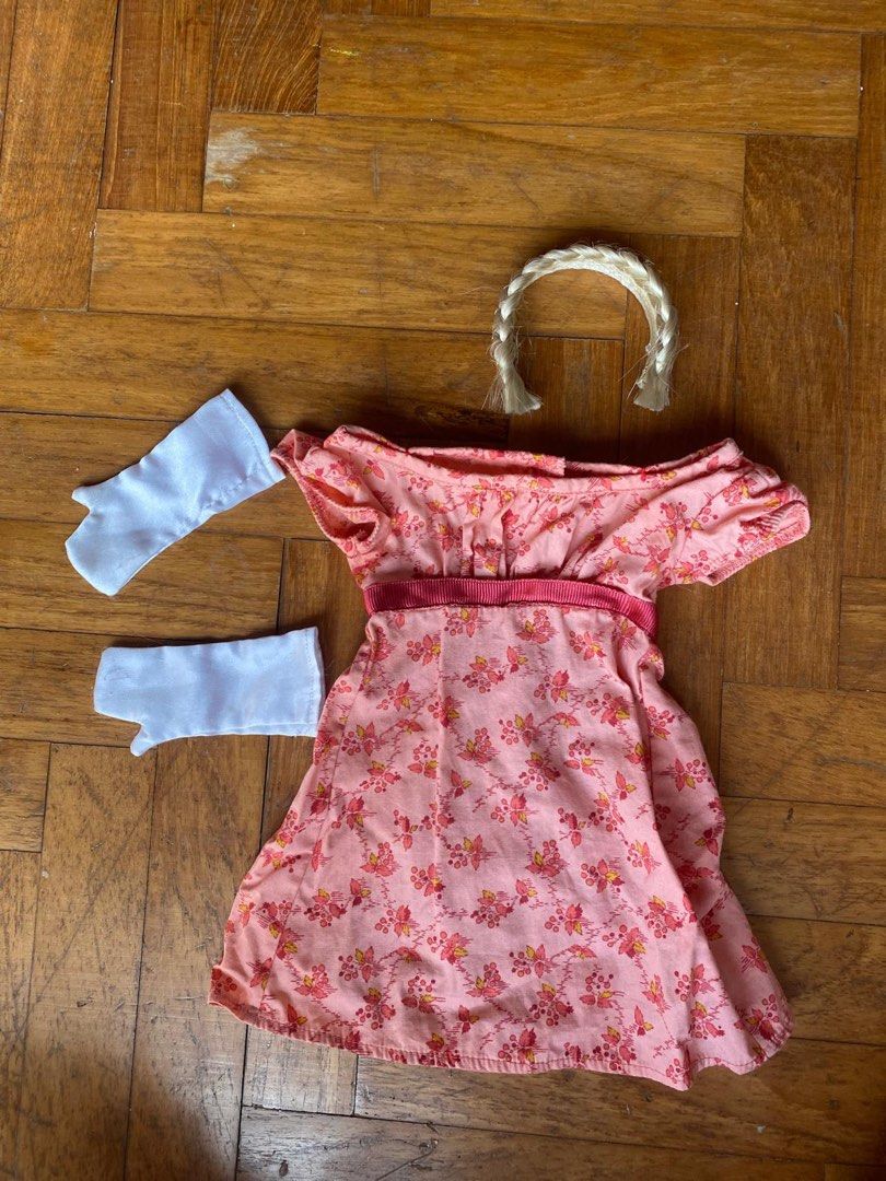 American Girl Doll Outfit - Dress, Gloves, and Braid, Hobbies & Toys ...