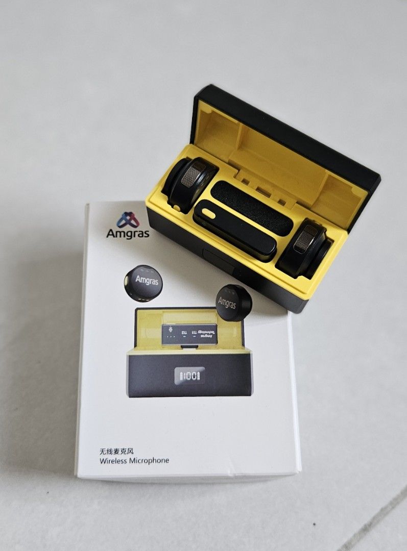 Amgras Wireless Microphone, Audio, Microphones on Carousell
