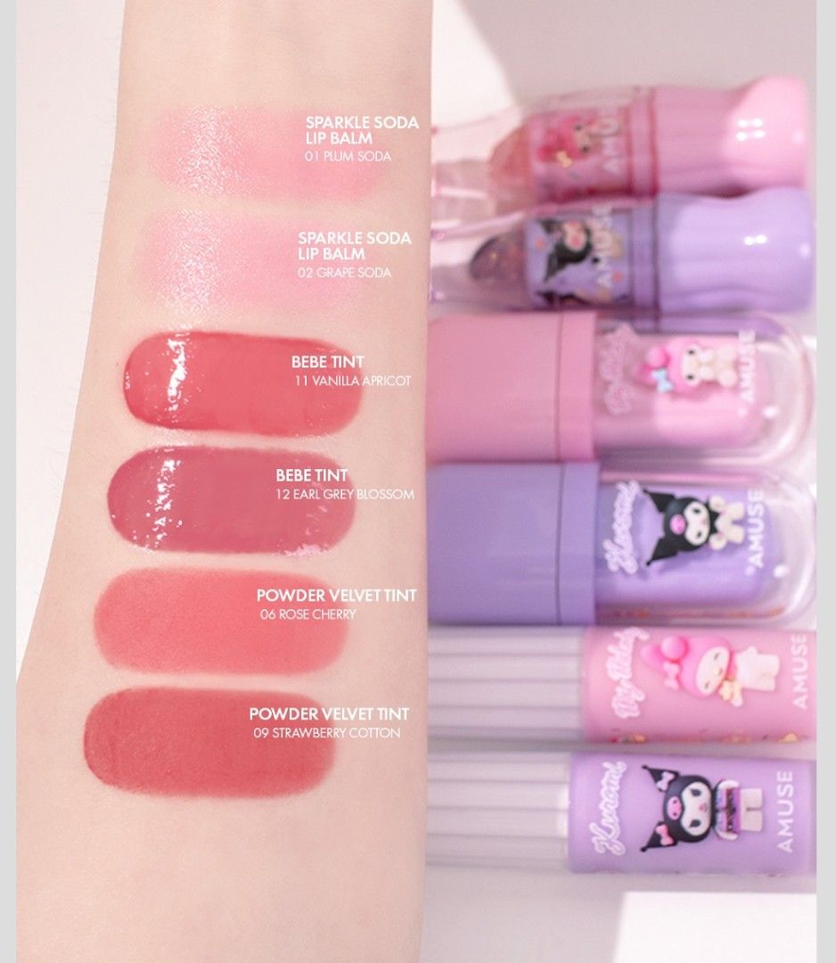 AMUSE x Kuromi Lip Balm, Beauty & Personal Care, Face, Makeup Products ...