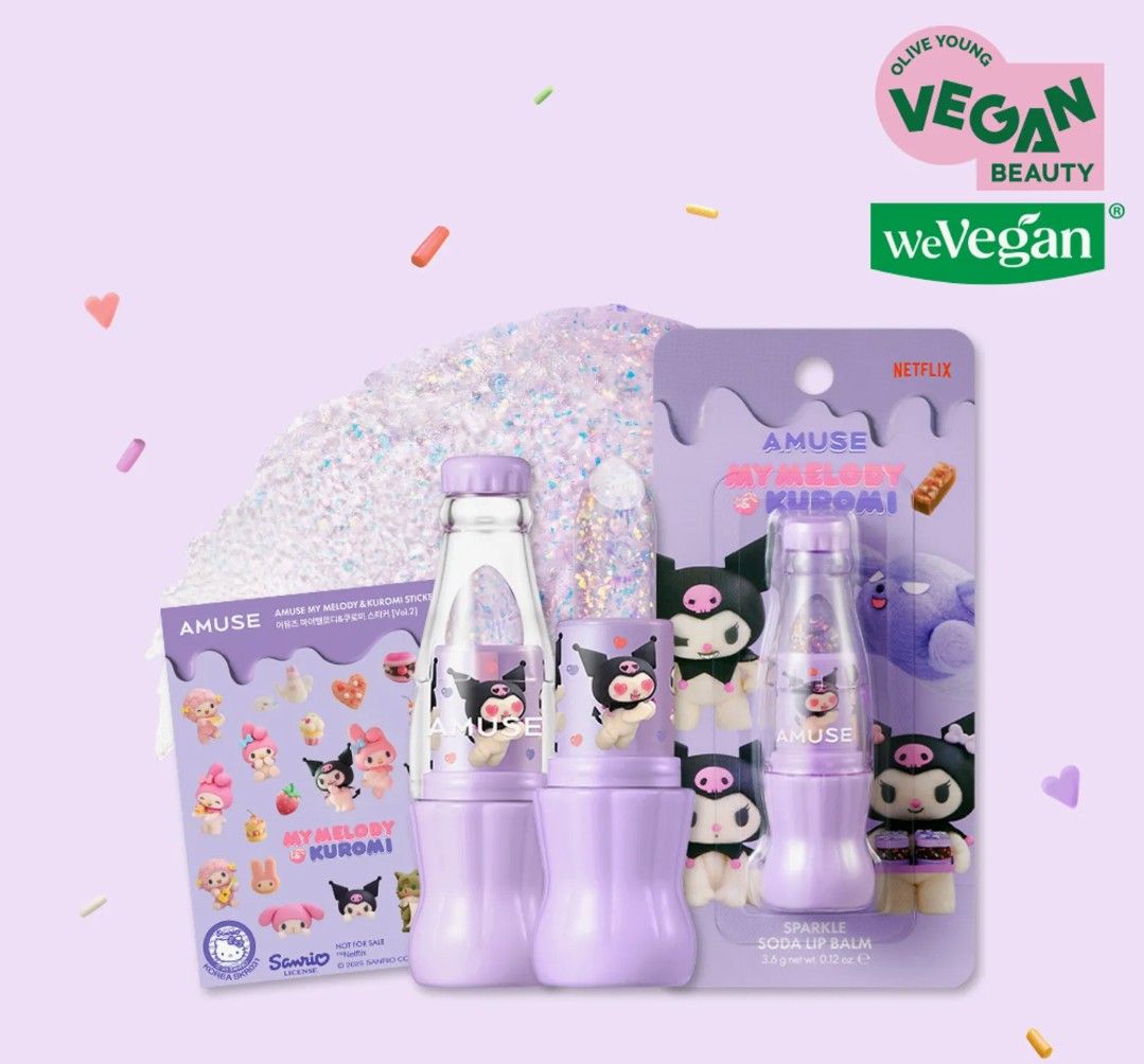 AMUSE x Kuromi Lip Balm, Beauty & Personal Care, Face, Makeup Products ...