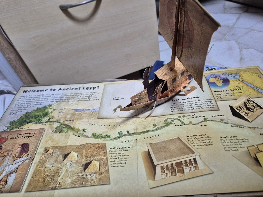 Ancient Egypt Pop-Up Book, Hobbies & Toys, Books & Magazines, Fiction ...