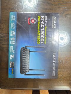 ASUS RT-AC1200G+ Wireless-AC1200 Dual-Band Router, Computers & Tech ...