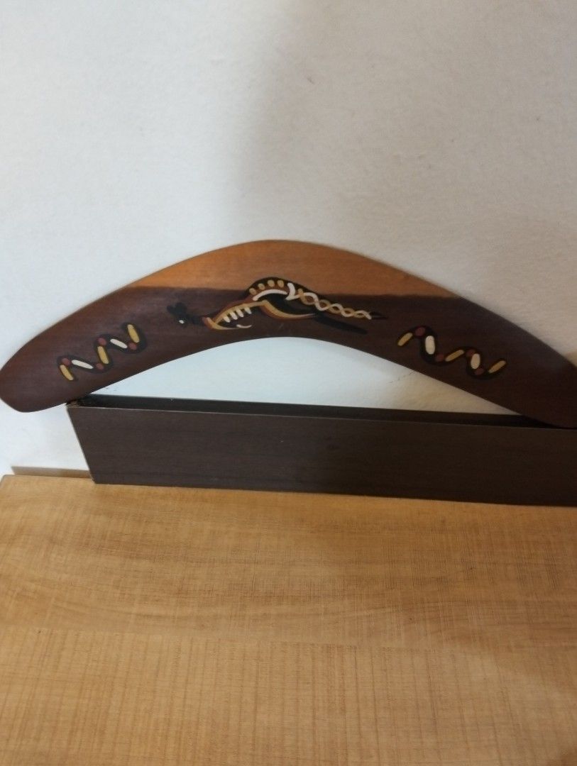 Australian Aboriginal Handcrafted Boomerang - 14 inch, Hobbies & Toys ...