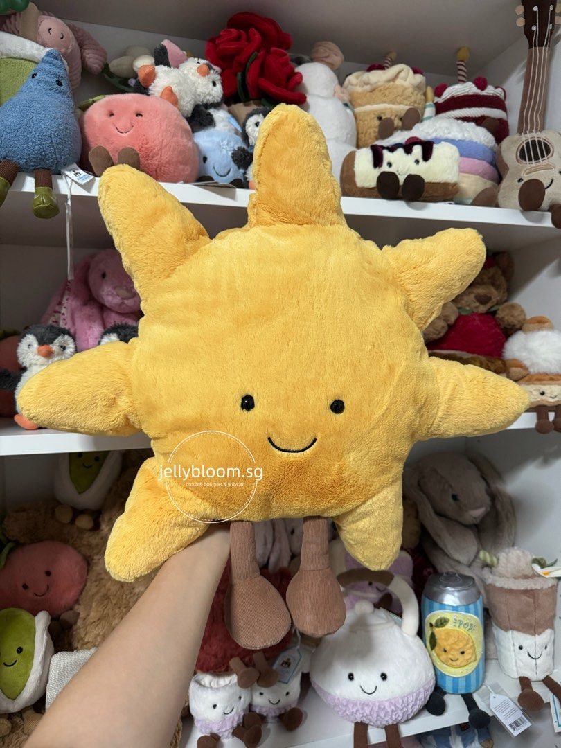 Authentic Jellycat Amuseables Huge Sun, Hobbies & Toys, Toys & Games on ...