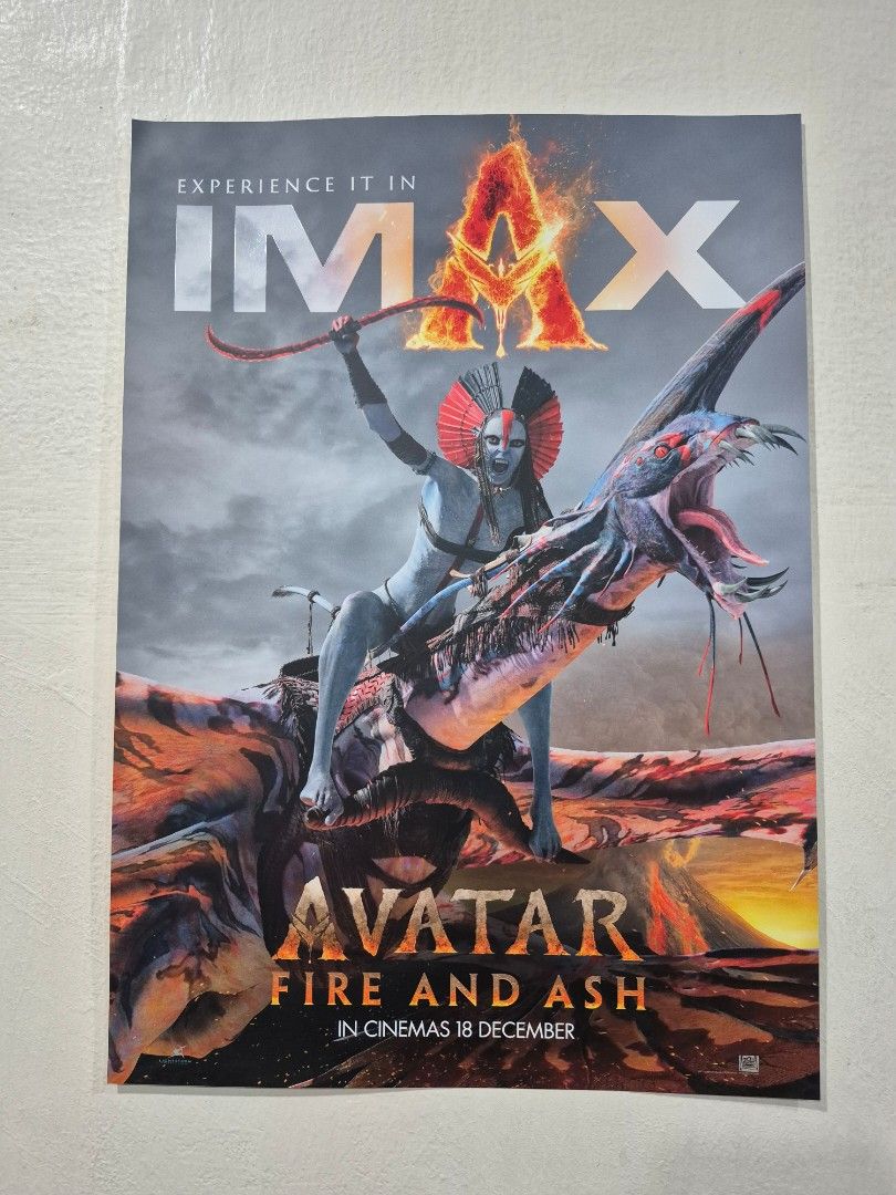 Avatar: Fire and Ash Movie Poster, Hobbies & Toys, Music & Media, CDs ...