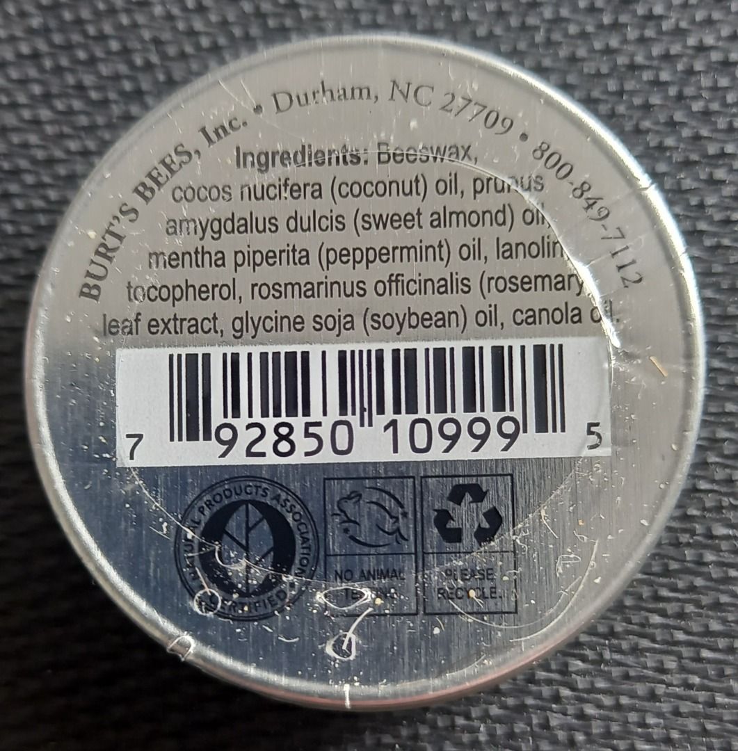 Burt's 🐝🐝wax Lip Balm 8.5g Tin🧡, 美容＆個人護理, 健康及美容 - 皮膚護理, 面部 - 面部護理 ...