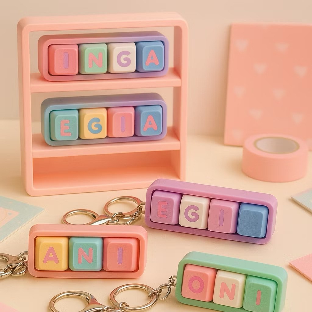 FIDGET FINGER KEYBOARD CHRISTMAS GIFT KEYRING KEYCHAIN BAG TAG NAME TAG ...