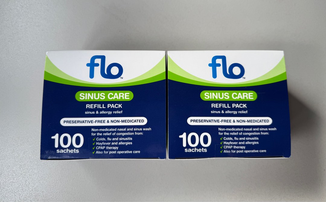 Flo Sinus Care Refill Pack - 100 Sachets, Health & Nutrition, Medical ...