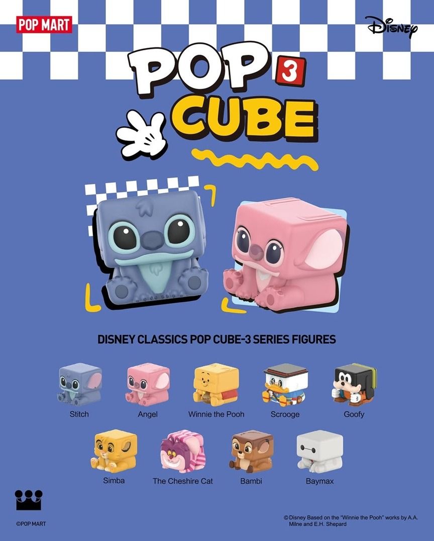 [Free Delivery] POP MART: Disney Classics POP CUBE-3 Series - Blind Box ...