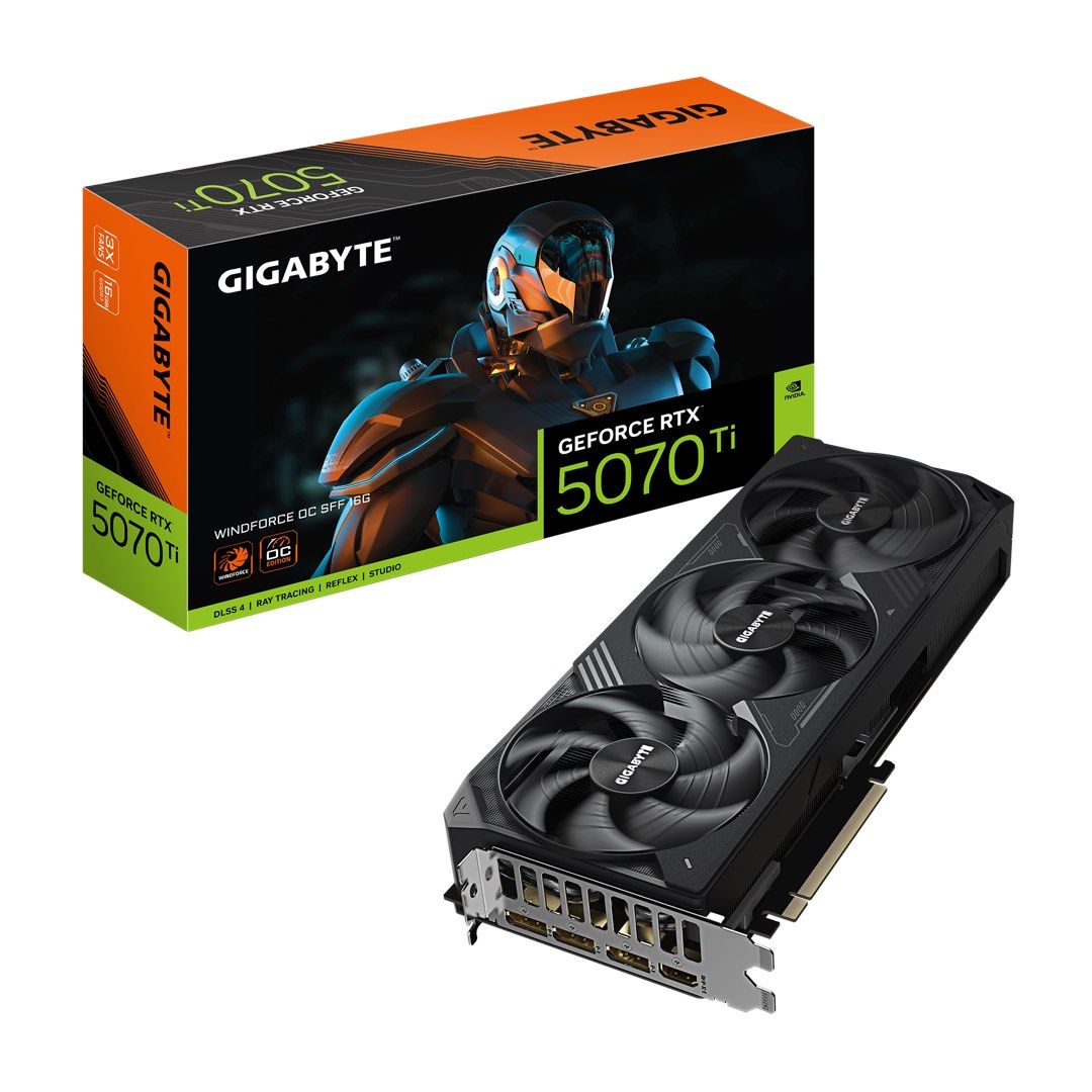 Gigabyte GeForce RTX 5070Ti Windforce Graphics Card, Computers & Tech ...