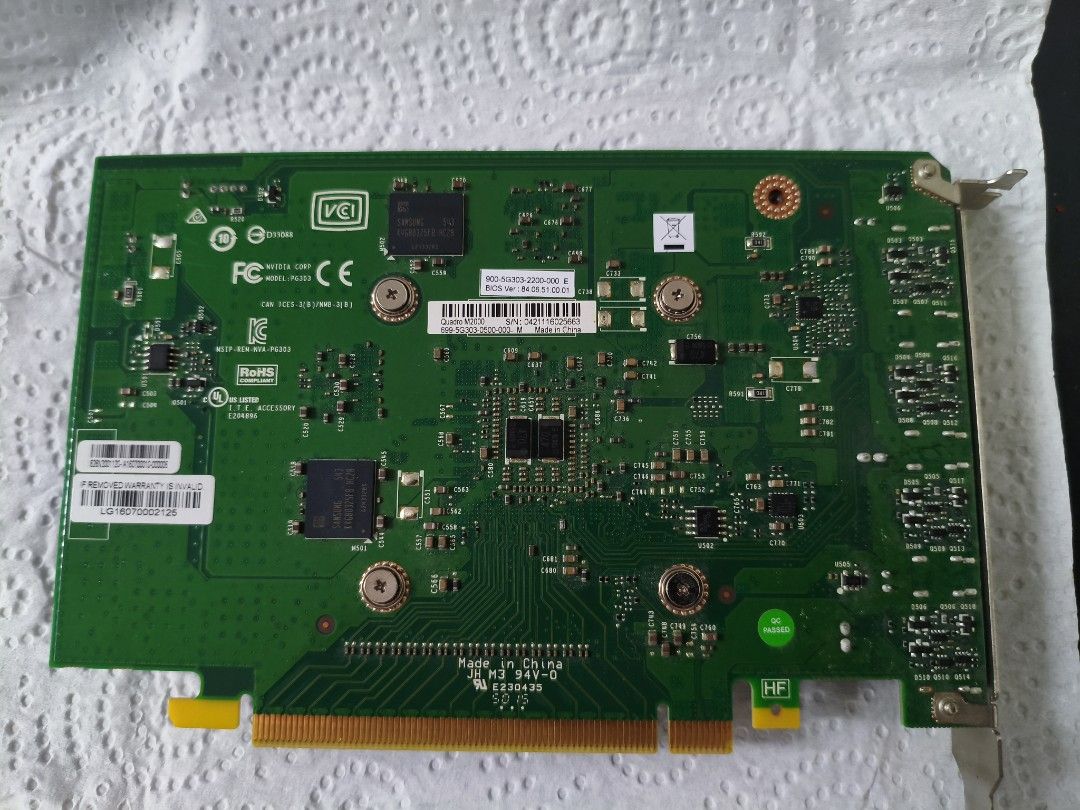 GPU Nvidia Quadro M2000 faulty(no display), Computers & Tech, Parts ...