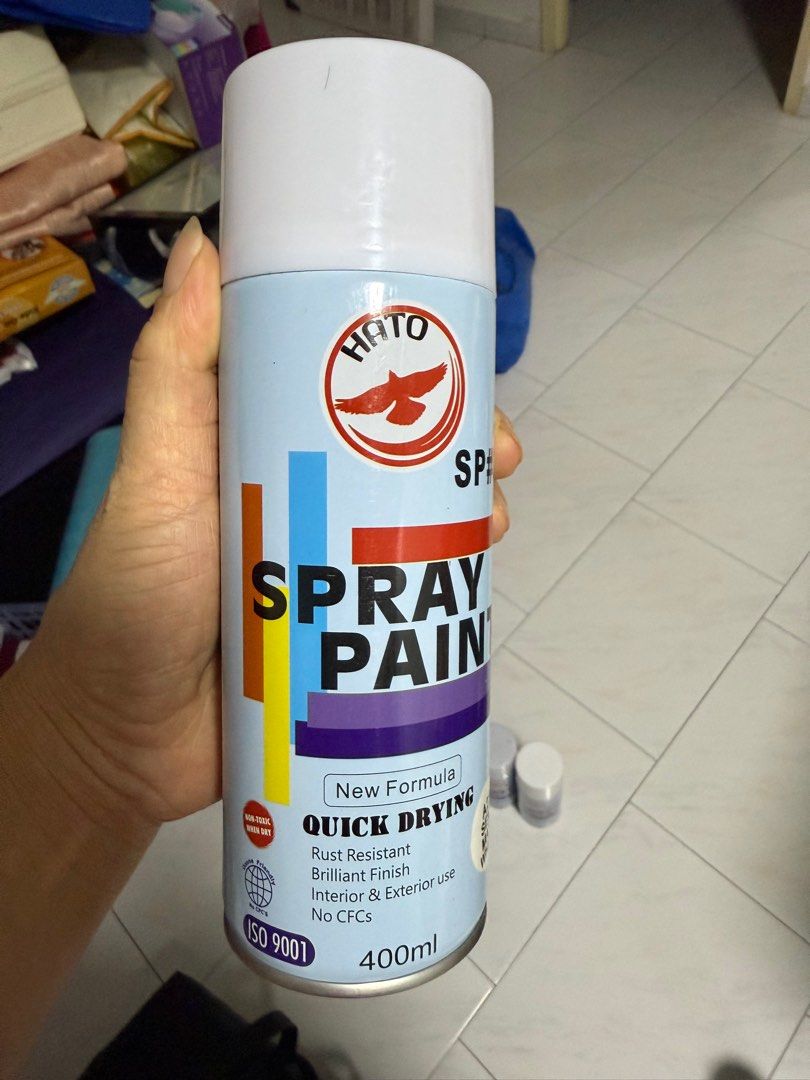 HATO SP#7 Spray Paint - Semi-Matt White, Hobbies & Toys, Stationery ...