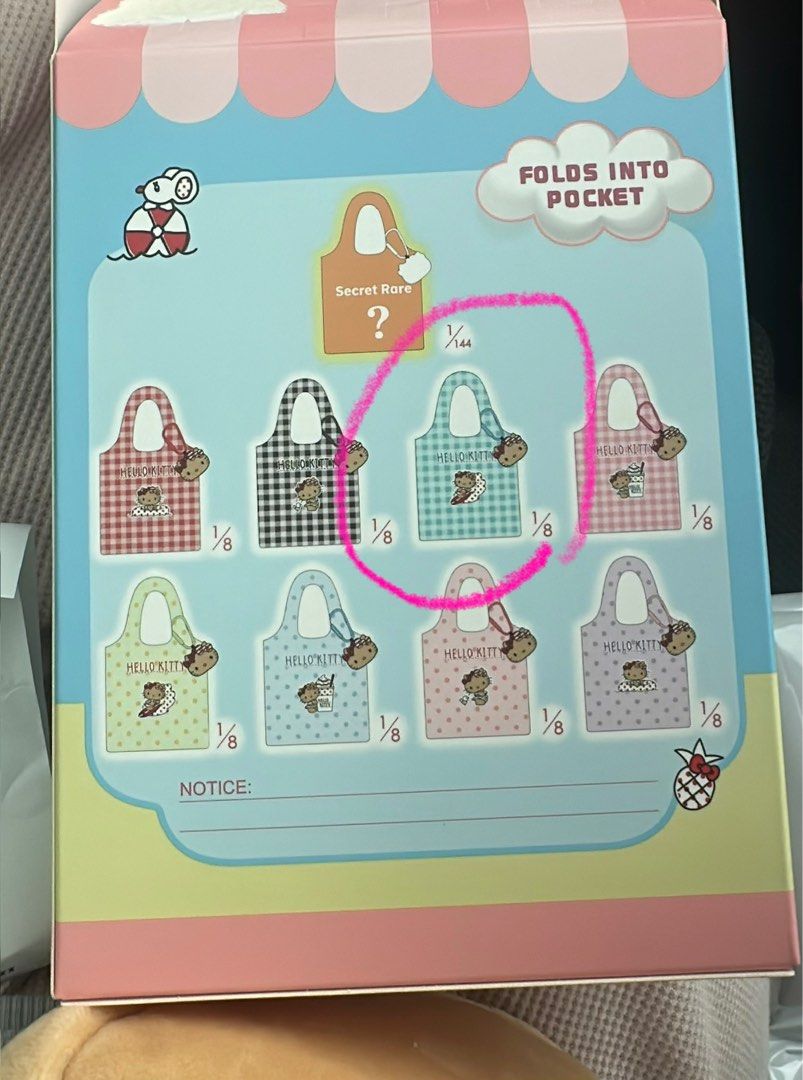 Watson x Hello Kitty Foldable Bag Blind Box, Hobbies & Toys, Toys ...
