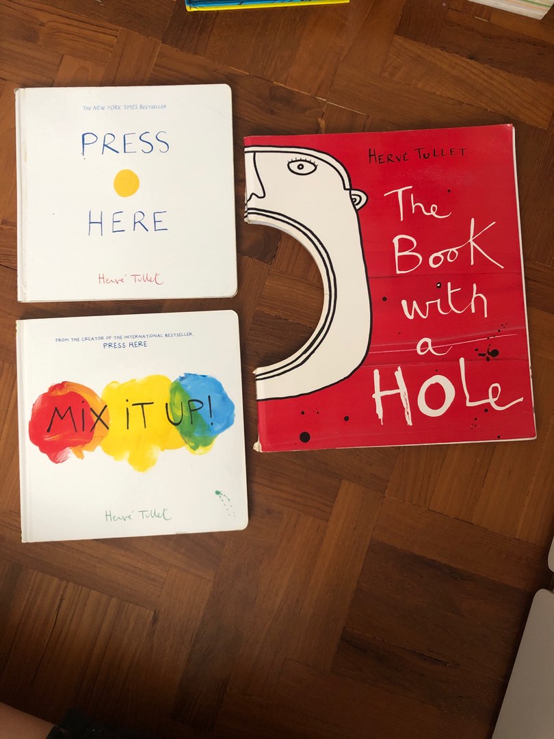 Herve Tullet Children's Book Set - Press Here, Mix It Up, The Book with ...