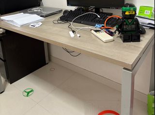 IKEA Corner Desk - Light Wood, Furniture & Home Living, Furniture ...