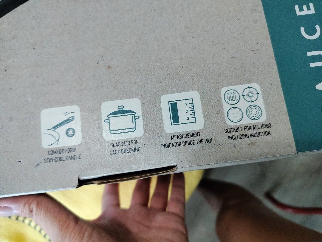 Jamie Oliver Tefal Stainless Steel Saucepan, Furniture & Home Living ...