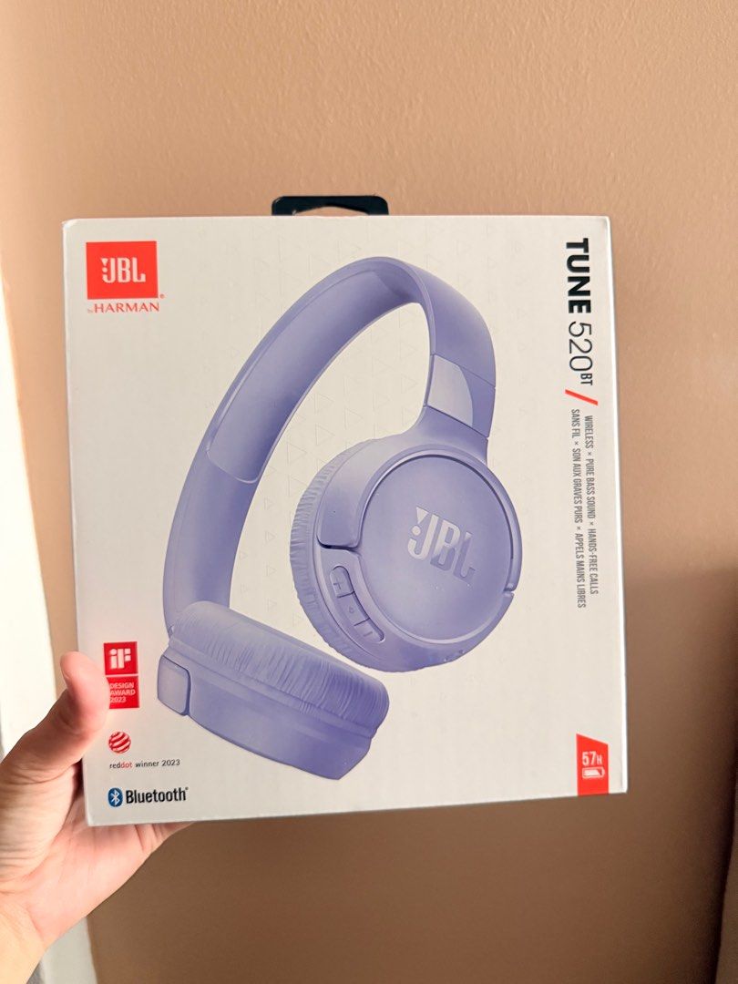 JBL Tune 520BT Wireless Headphones - Lavender, Audio, Headphones ...