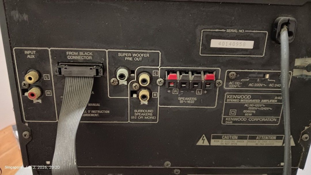 Kenwood mini compo radio ok but,cassette and cd no working ,without ...