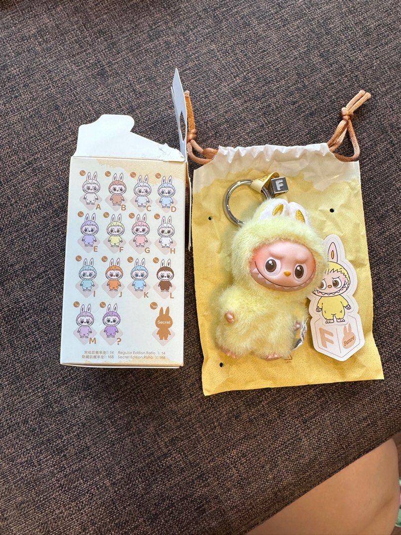 Labubu Alphabet Keychain - F, Hobbies & Toys, Toys & Games on Carousell